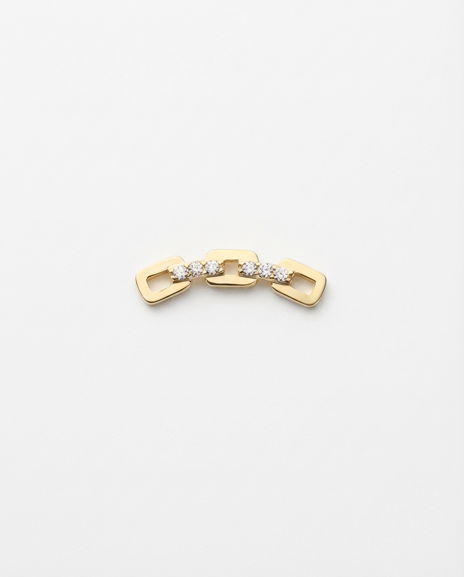Amour Chain Stud – Groovy Peach Piercing Co